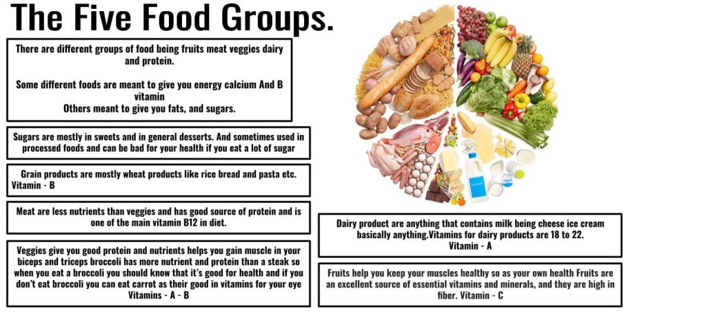 The Five Food Groups – Loa @ Panmure Bridge School
